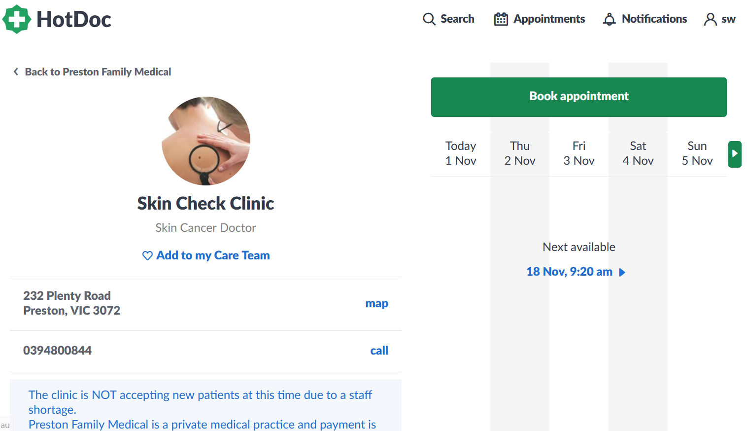 Case study - new skin clinc - clinic craft